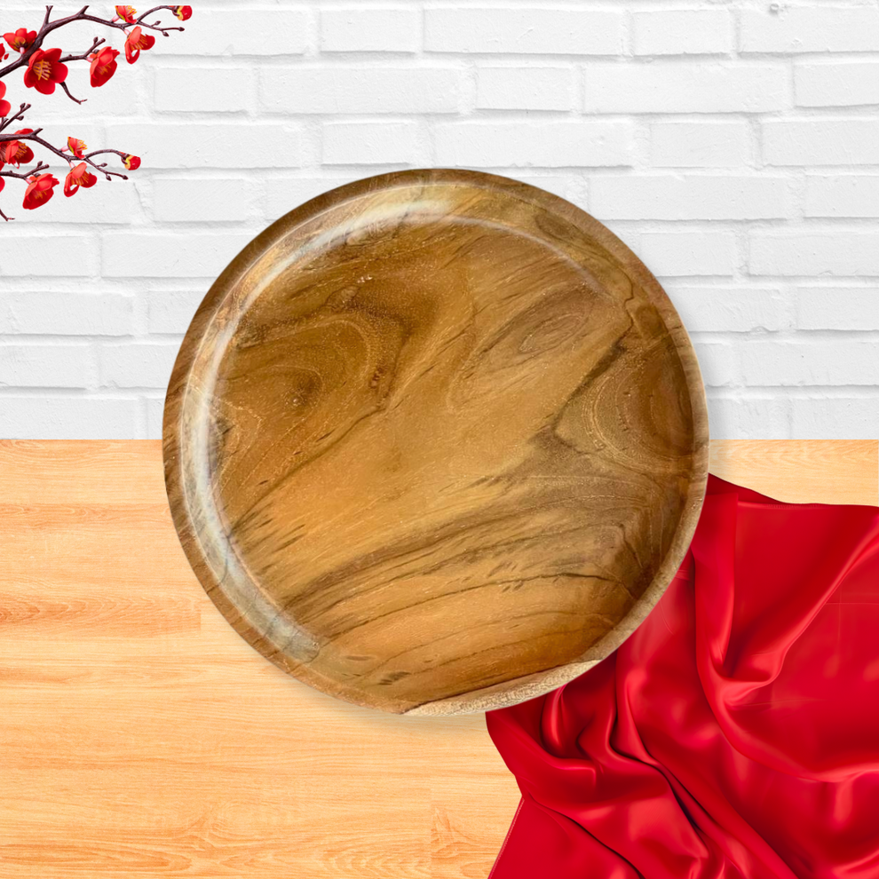 Teak Wood Wooden Plate