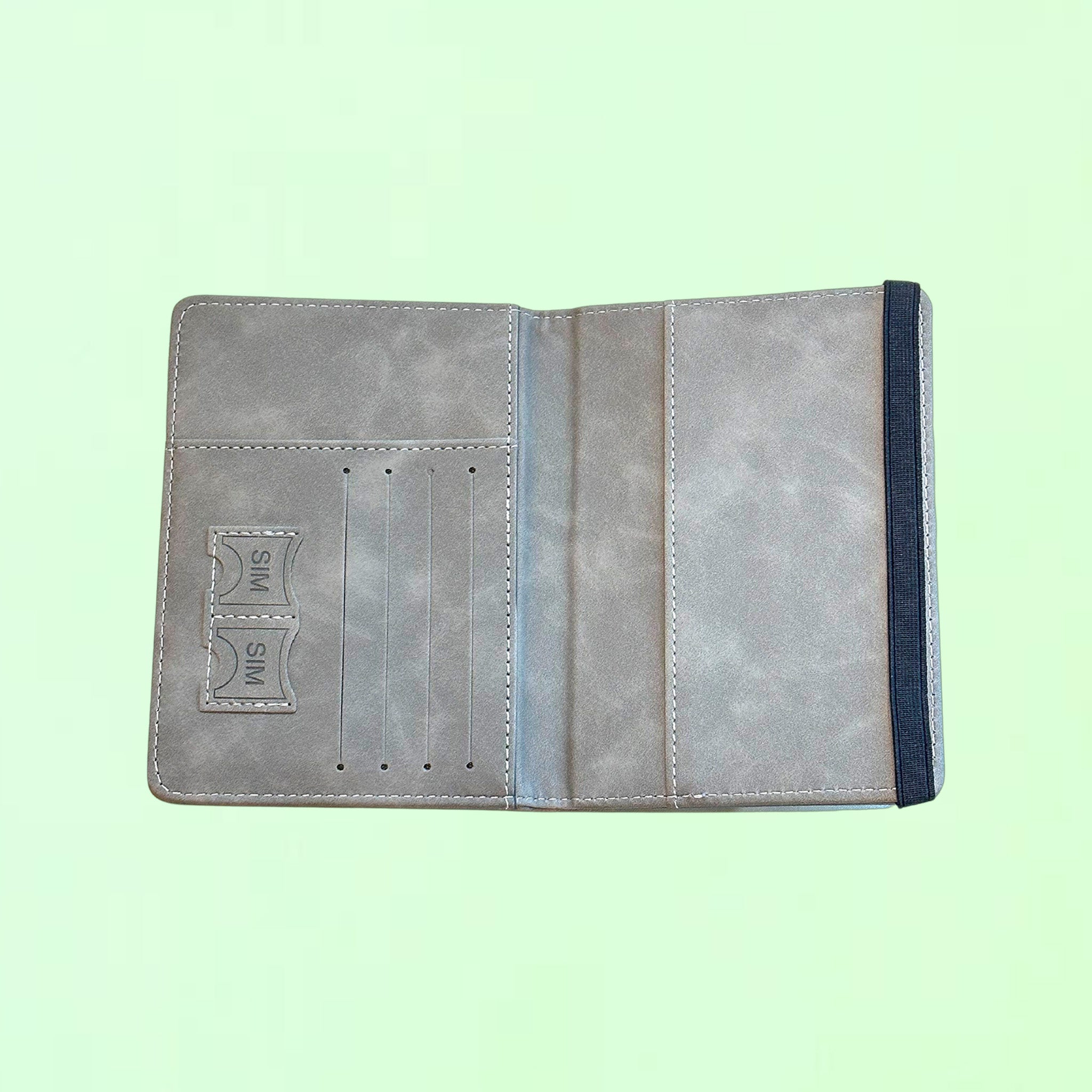 RFID Leather Travel Passport and Card Holder